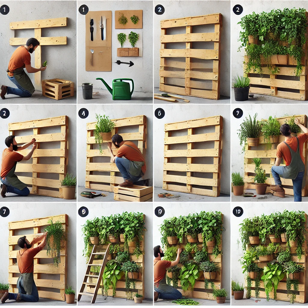 Postwunderbar Vertical Gardening Diy Fotos